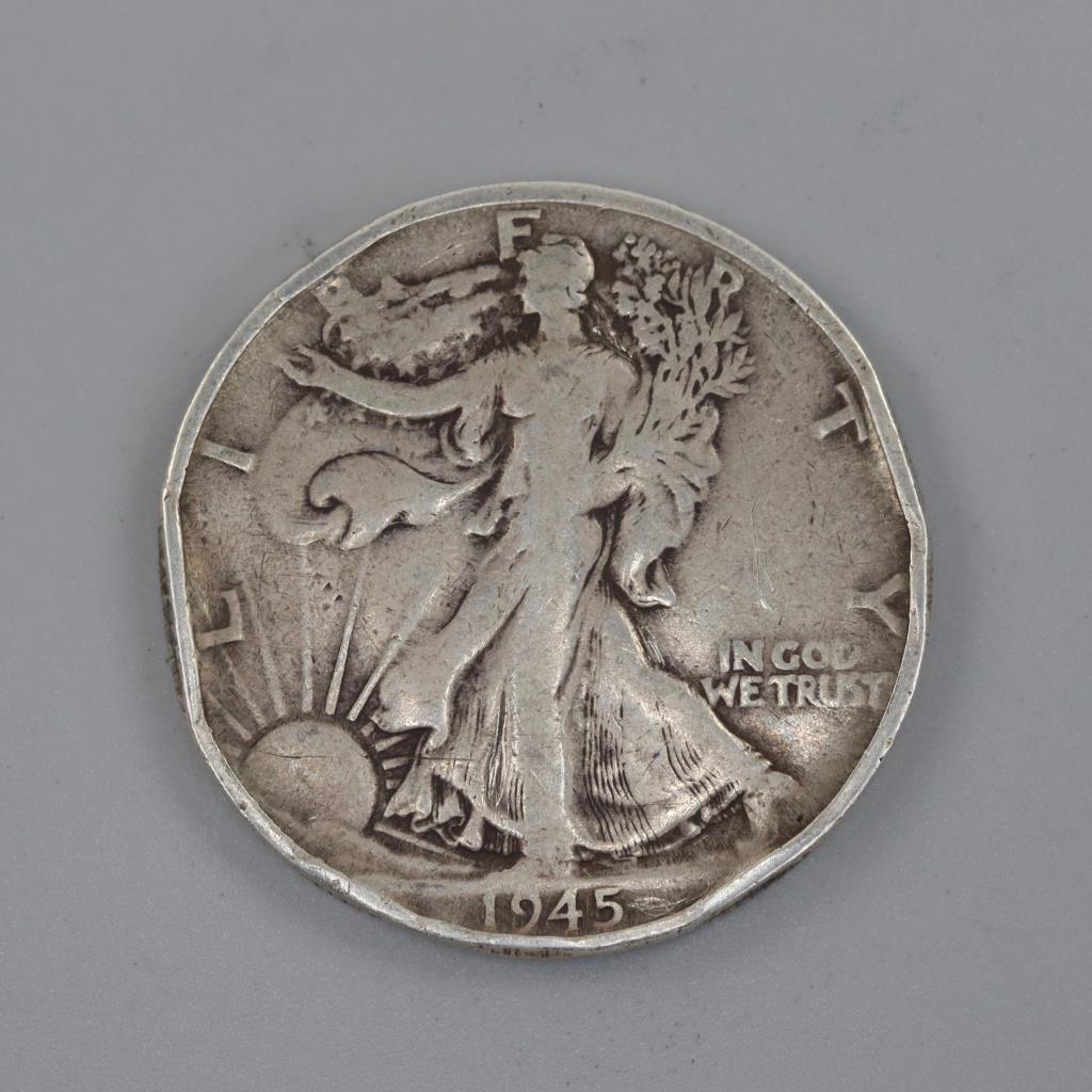 1945-S US Walking Liberty Silver Half Dollar | Property Room