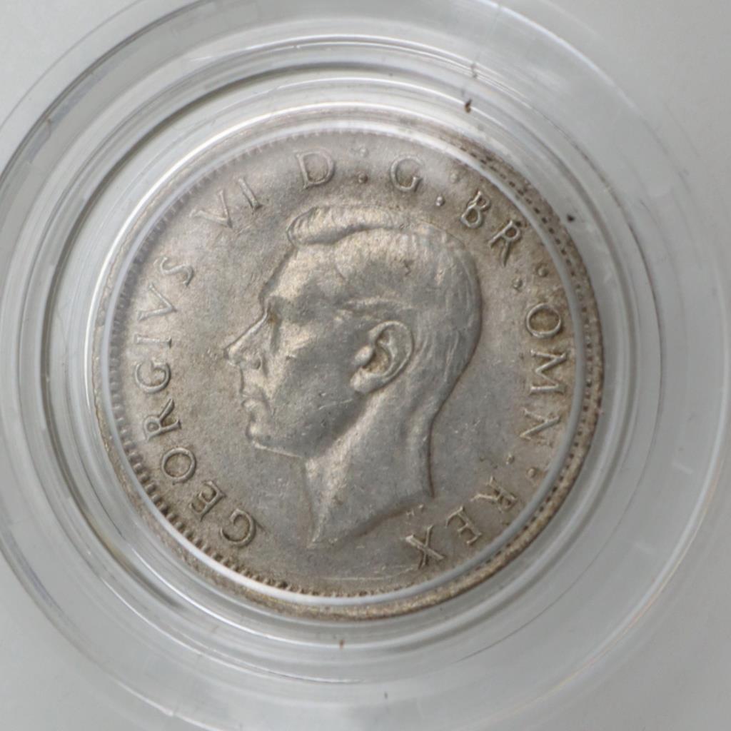 1946 UK Silver Six Pence Coin | Property Room