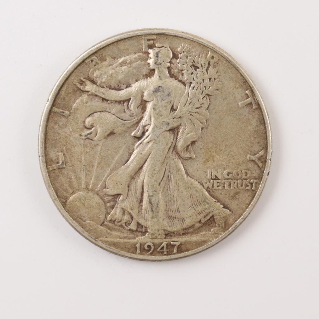 1947 Liberty Walking Silver Half Dollar | Property Room