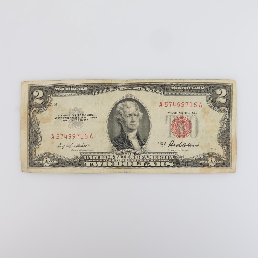 1953-A US $2 Note | Property Room