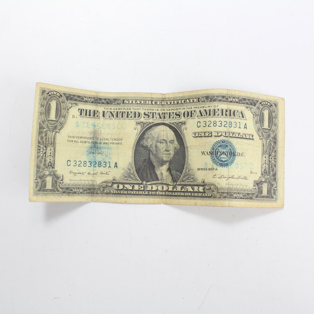 1957 A Blue Seal Dollar Bill | Property Room
