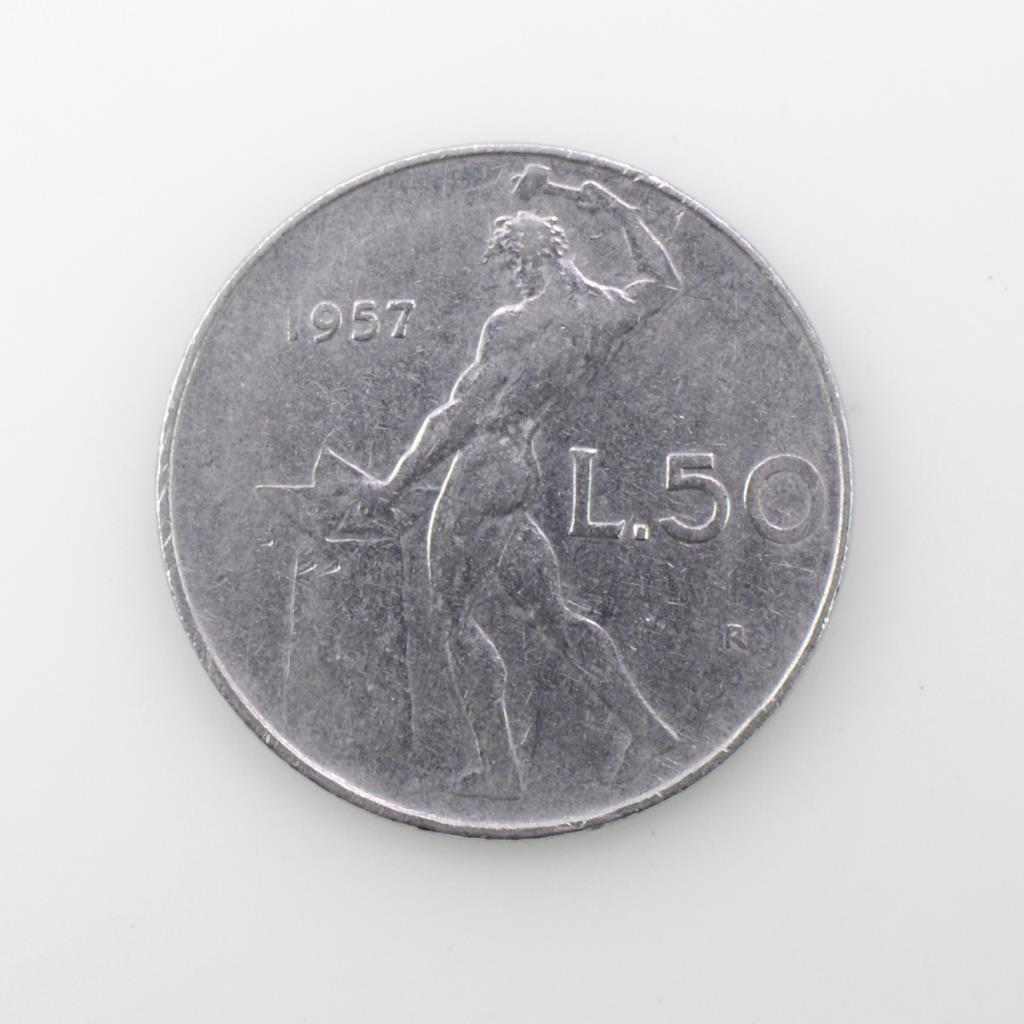 1958 R Italian 50 Lire Coin | Property Room