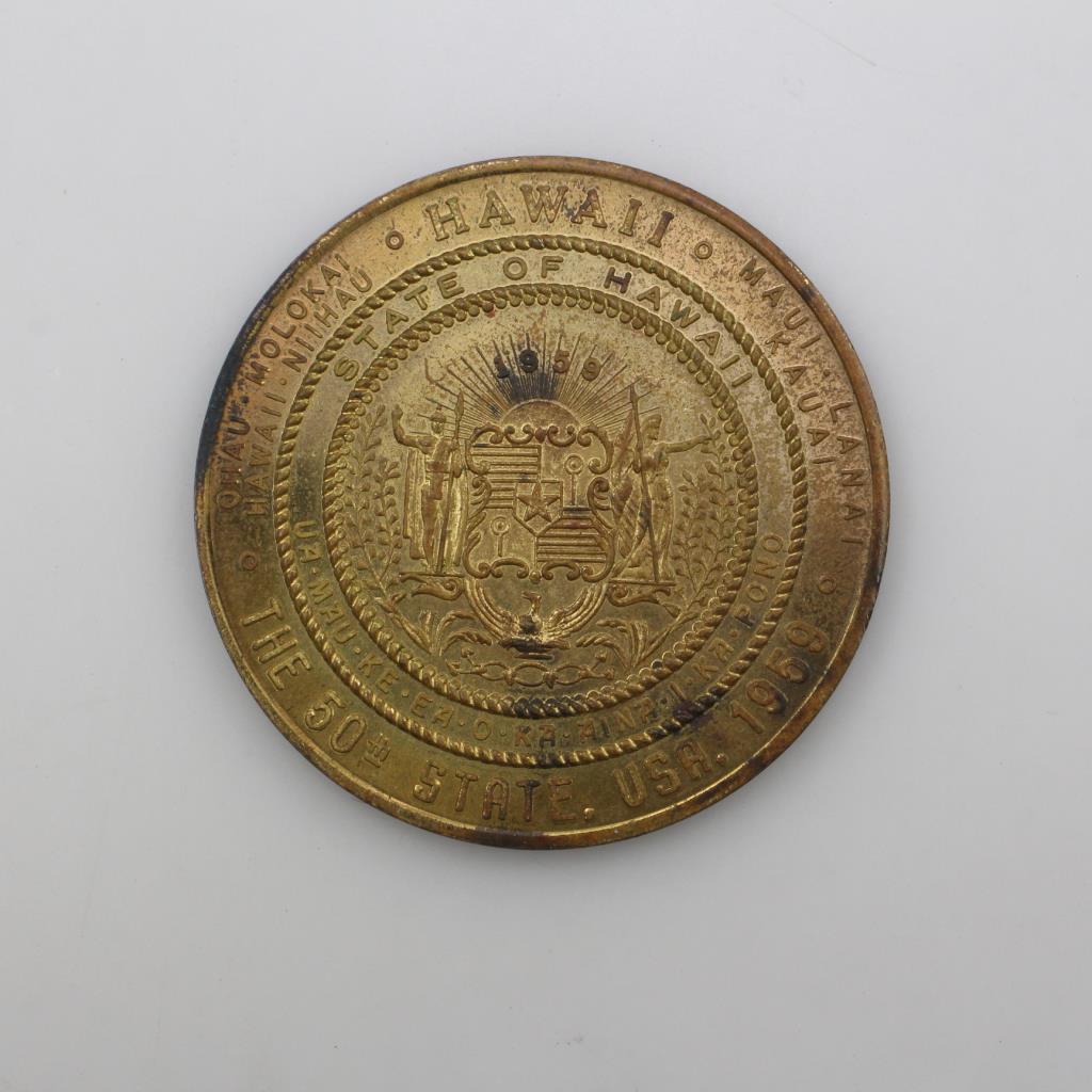 1959 Hawaii Statehood Year Souvenir $1 Trade Token | Property Room