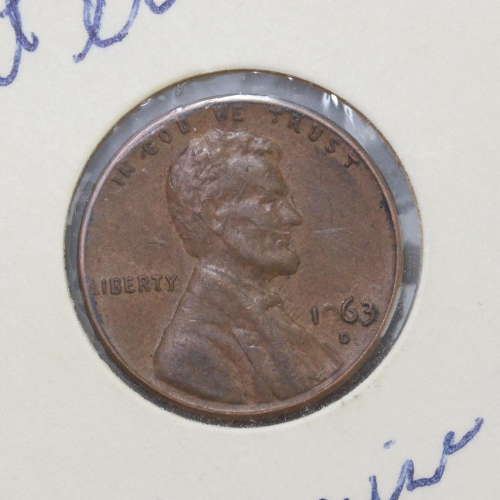 1963 Mint Error Lincoln Penny | Property Room
