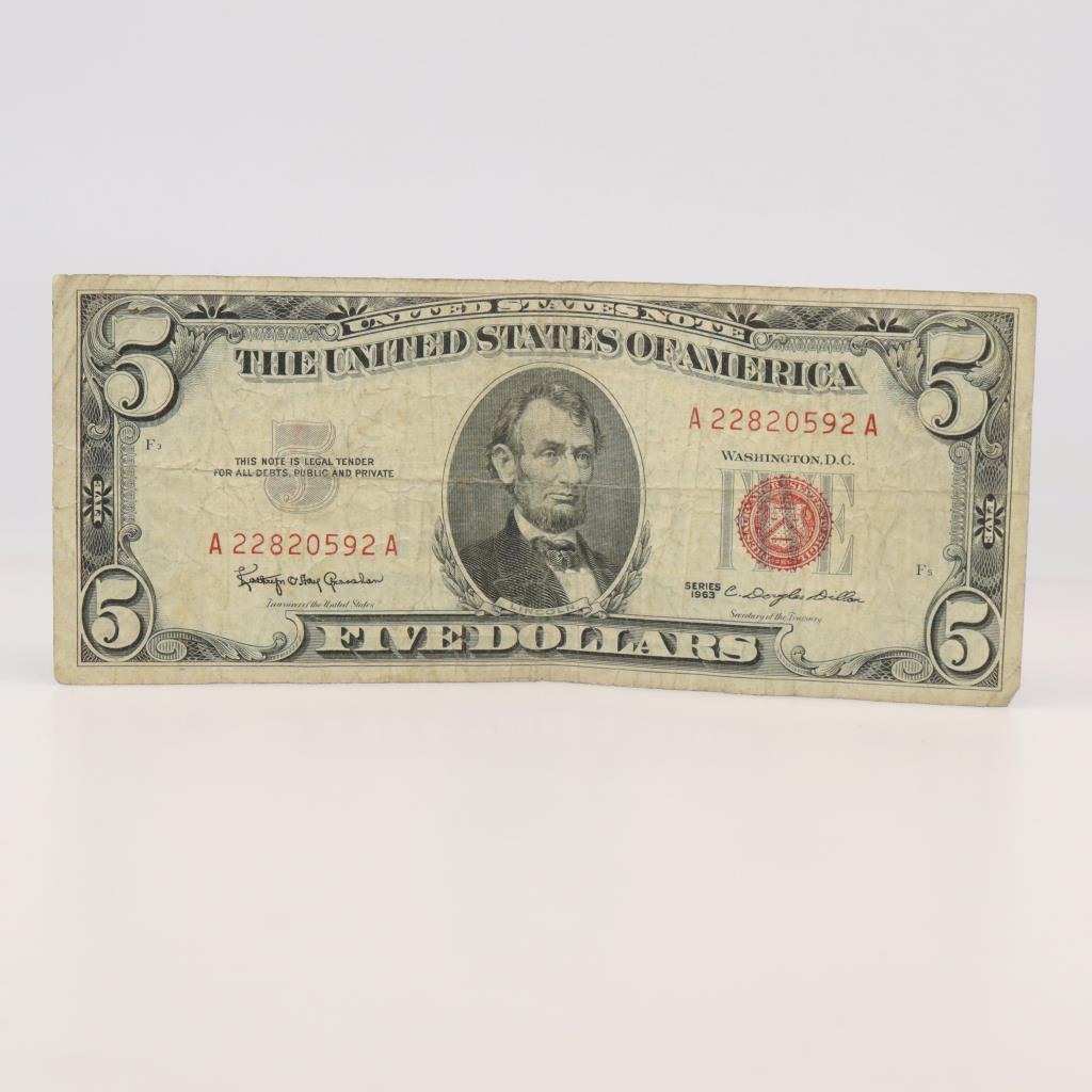 1963 US Note Five Dollars | Property Room