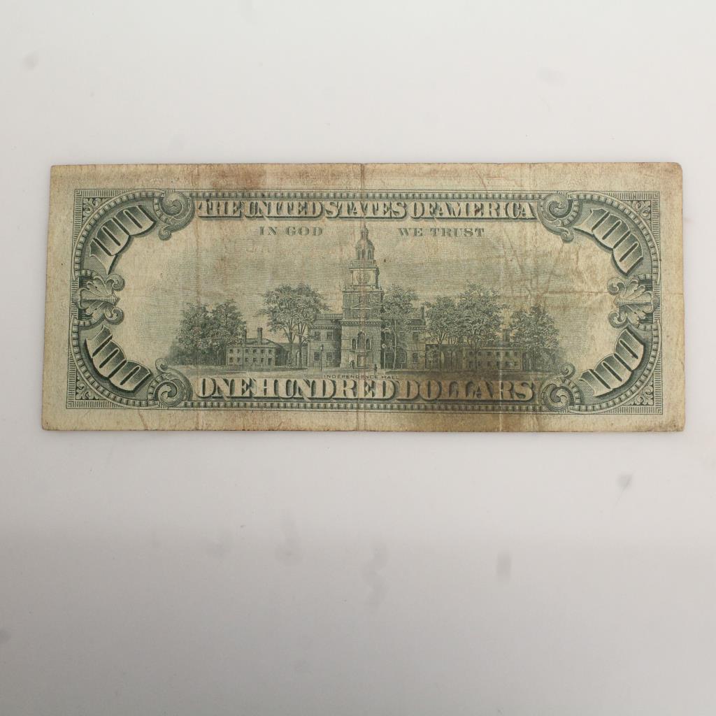 1966 Red Seal $100 Banknote | Property Room