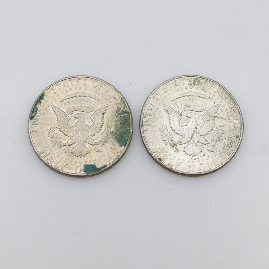 1967 And 1968-D Kennedy Silver-clad Half Dollar, 2 Pieces | Property Room