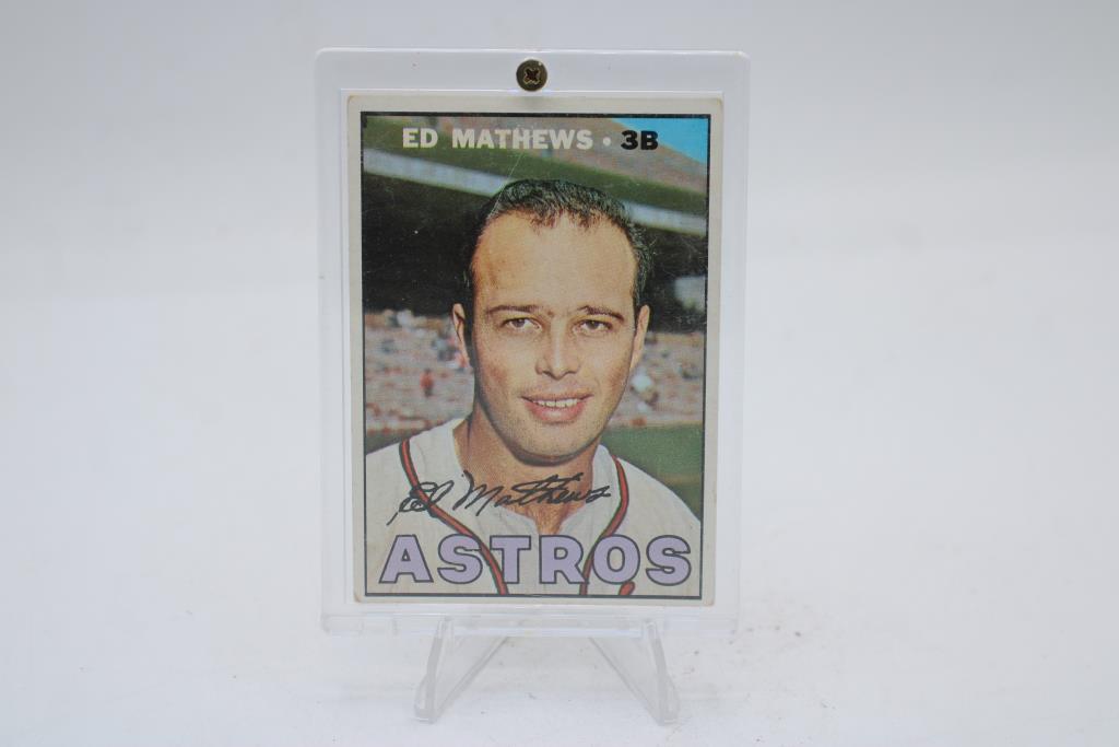 1967 Topps Ed Mathews #166 HOF | Property Room