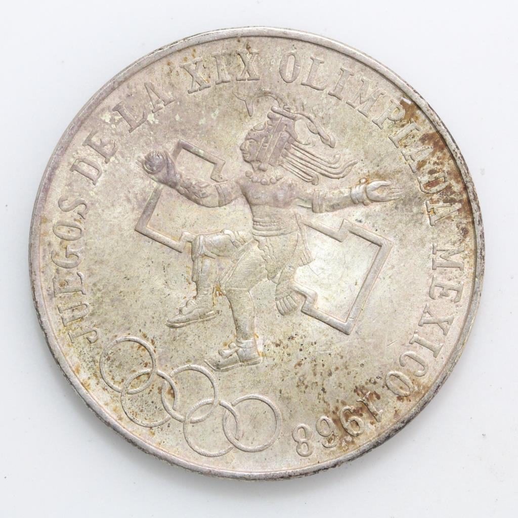 1968 Mexican Silver 25 Pesos Olympic Coin | Property Room