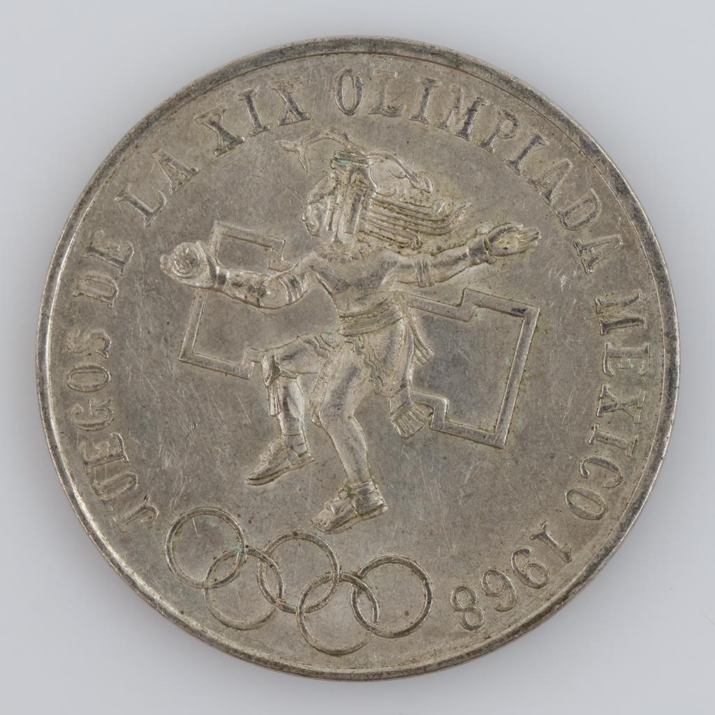1968 Mexican XIX Olympic Games Silver 25 Pesos | Property Room
