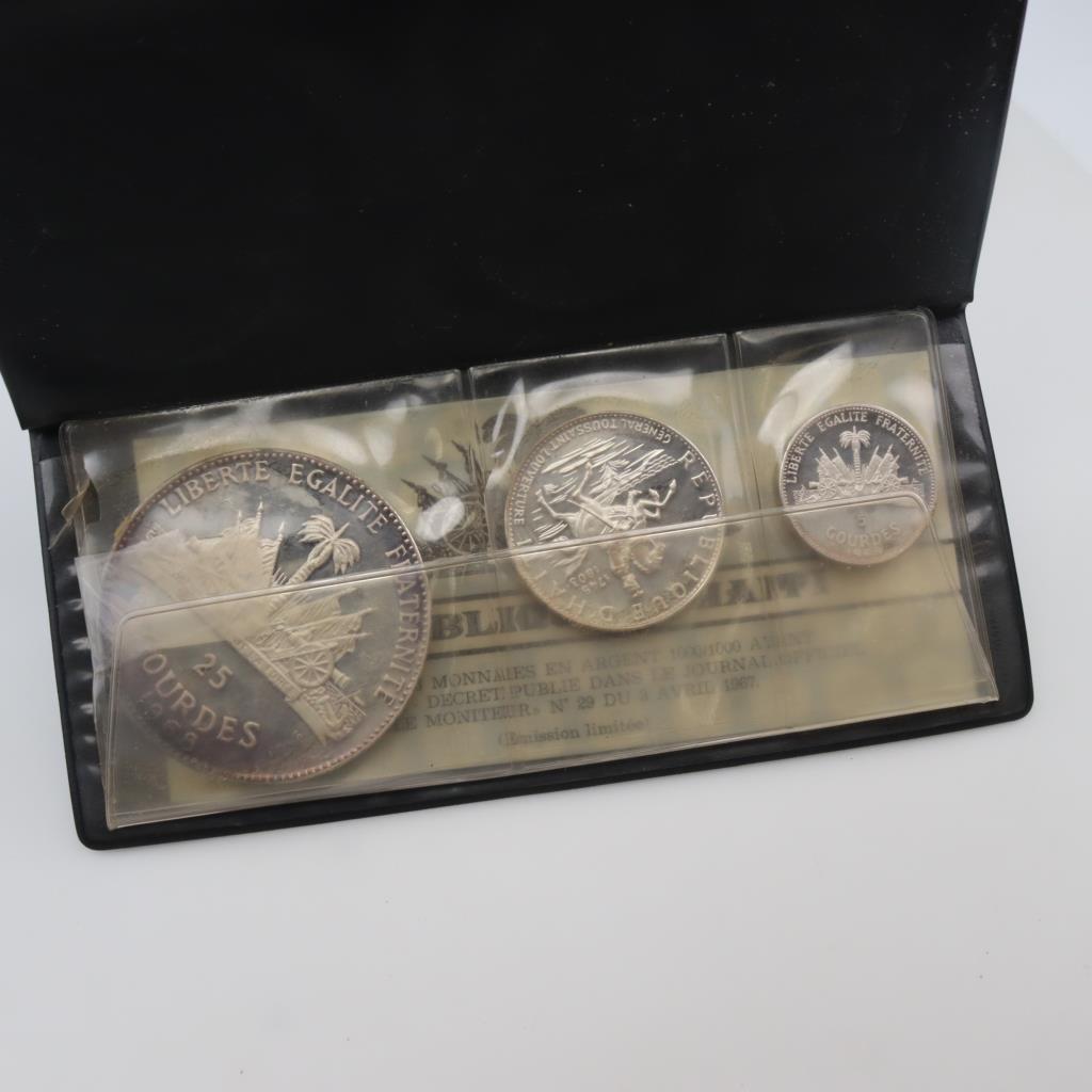 1968 Republique D'Haiti Fine Silver Proof Set | Property Room