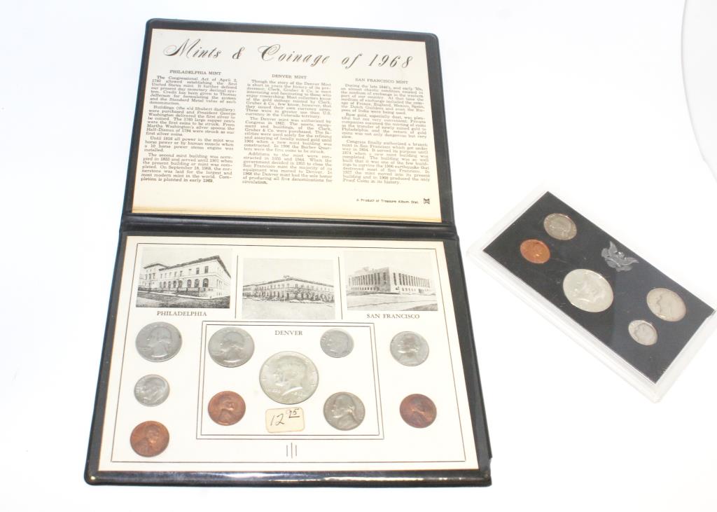 1968 U.S. Proof Set & 1968 P/D/S Album | Property Room