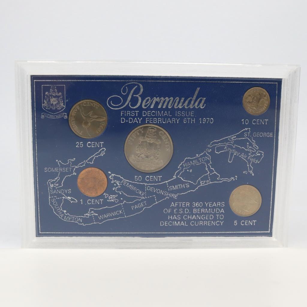 1970 Bermuda First Decimal Issue Coin Set | Property Room