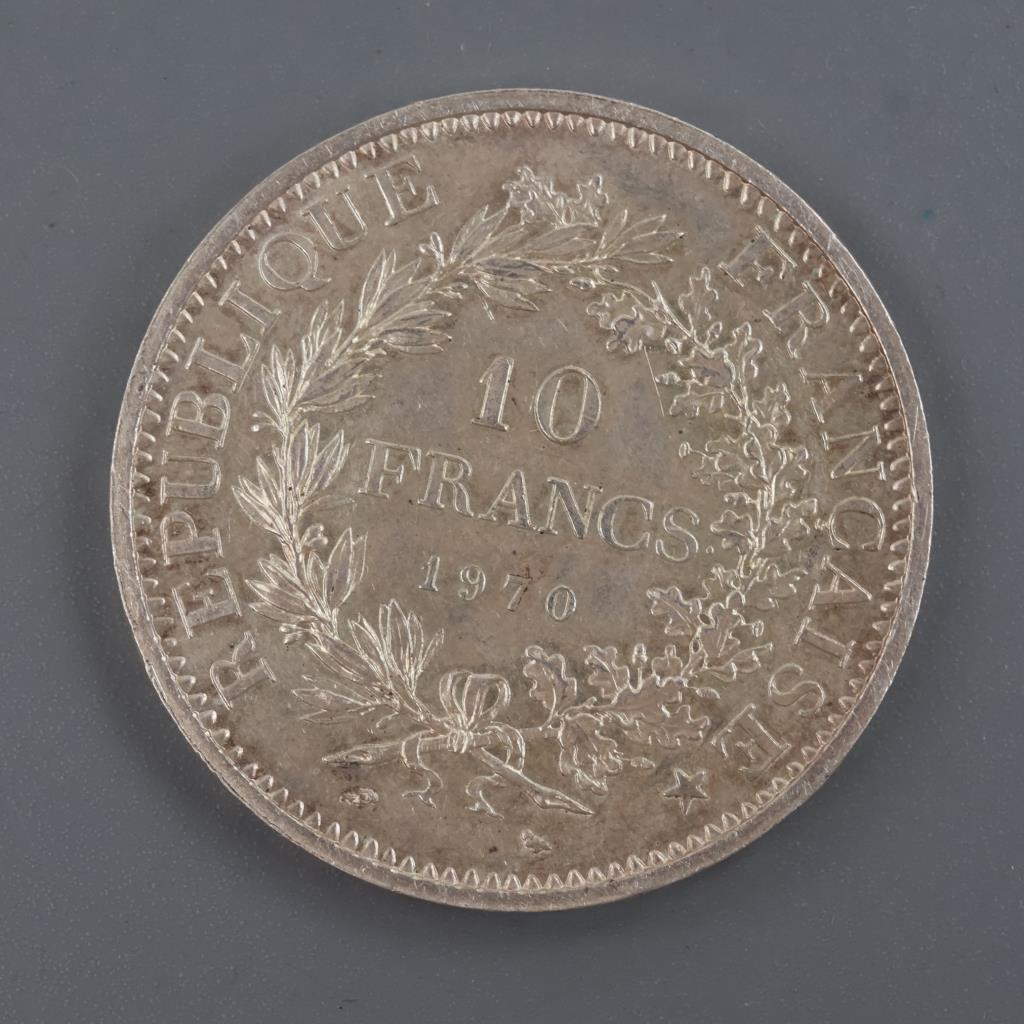 1970 French Silver 10 Francs | Property Room