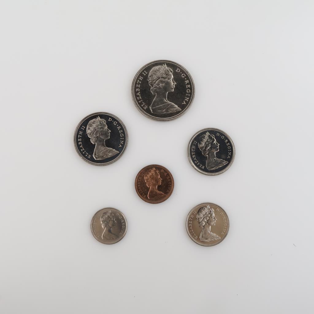 1972 Canada Double Penny Royal Mint Set, 6 Coins | Property Room