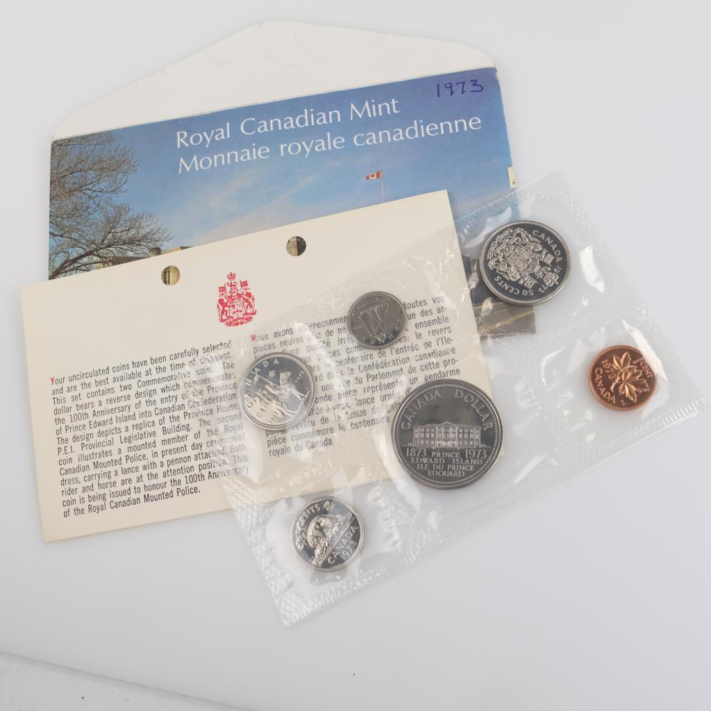 1973 Canadian Royal Mint Set; 6 Coins | Property Room