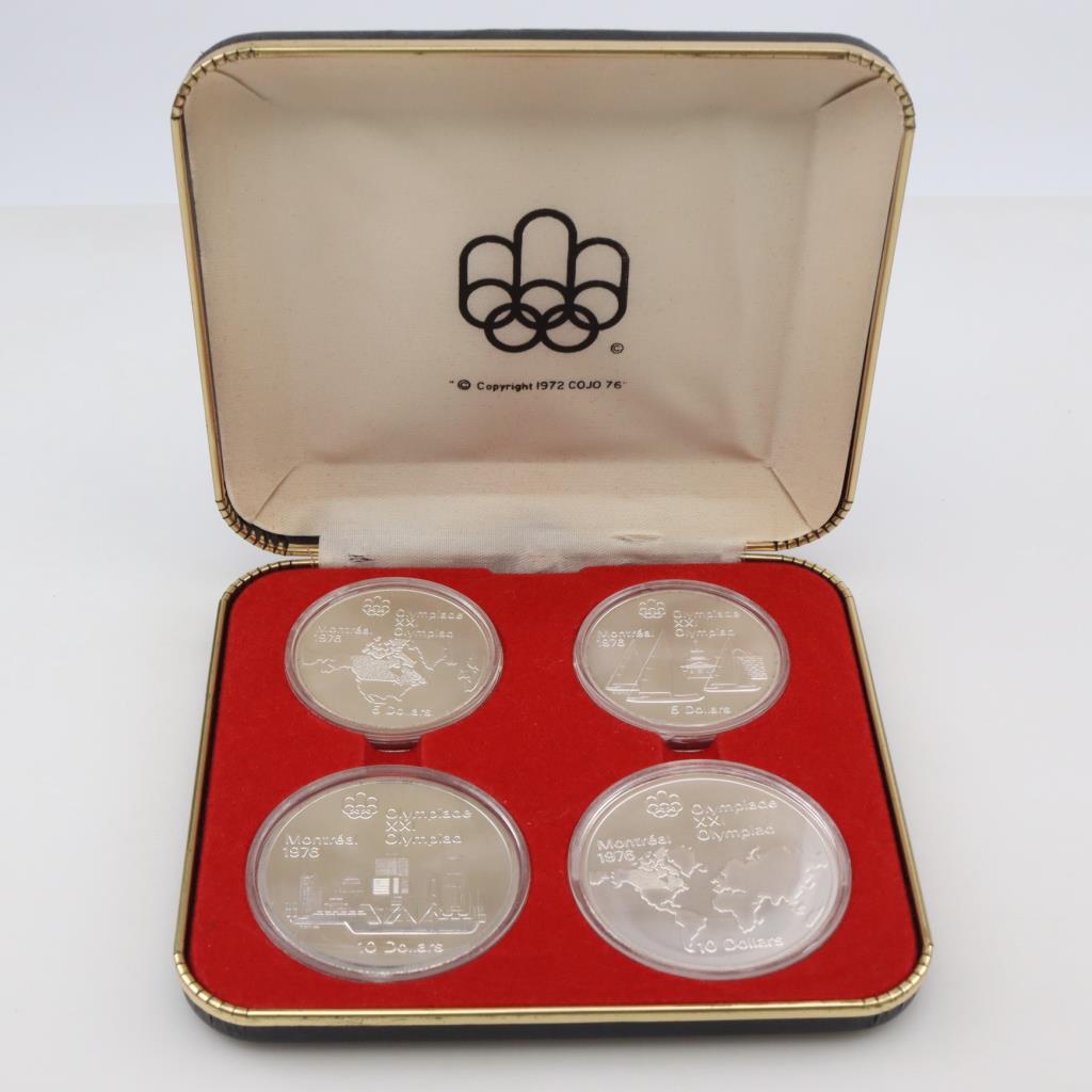 1973 Montreal Canadian Olympic Sterling Silver Coin Set Geographic ...