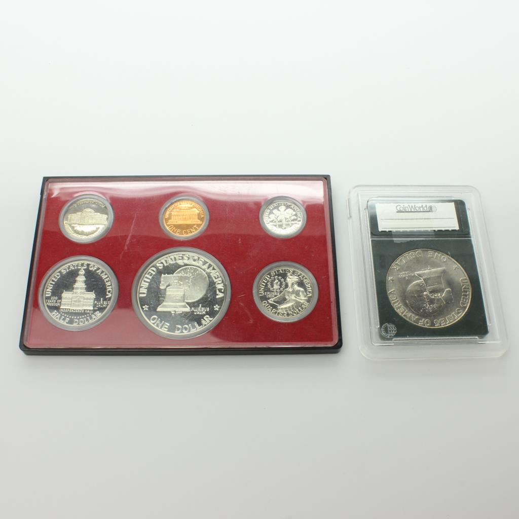 1976 U.S. Proof Set & 1976-D Eisenhower Dollar | Property Room