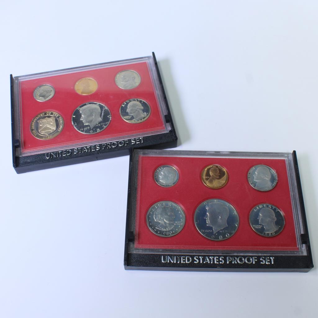 1980 & 1982 U.S. Proof Coin Sets | Property Room