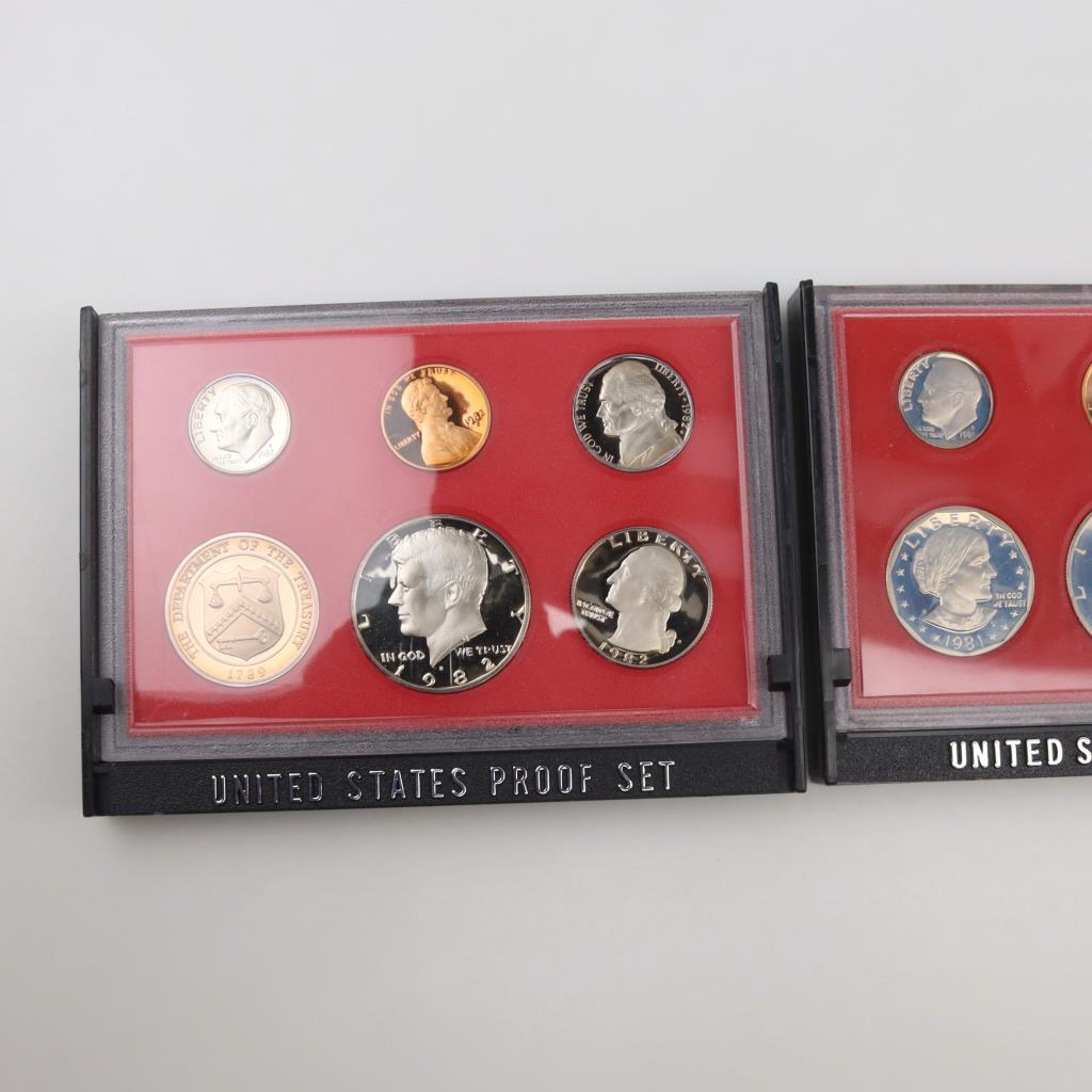 1981 And 1982 US Proof Coin Set | Property Room