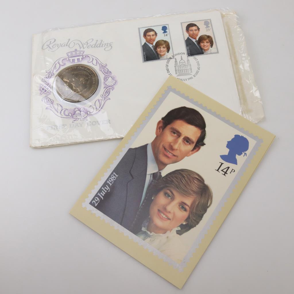 1981 Royal Wedding First Day Cover Commemorative Coin And Post Cards ...