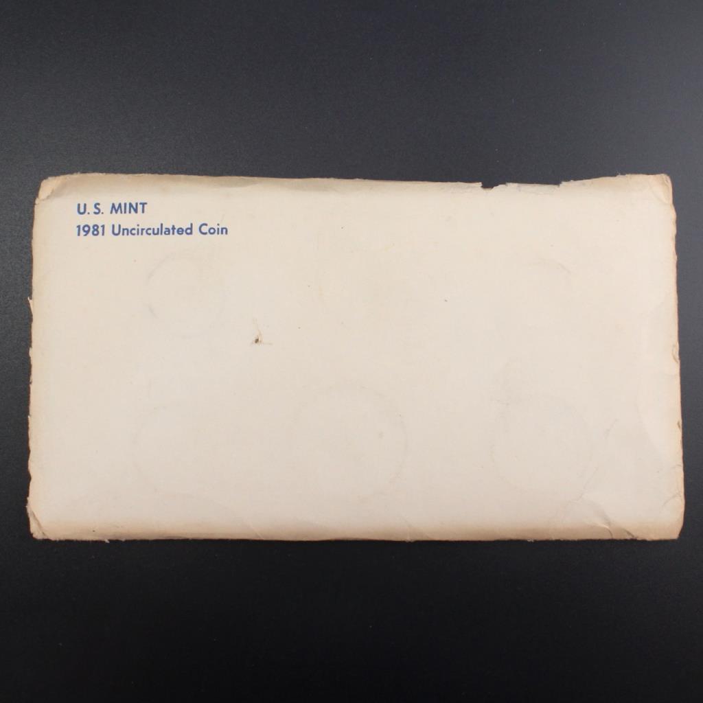 1981 US Mint Uncirculated Coin Set | Property Room