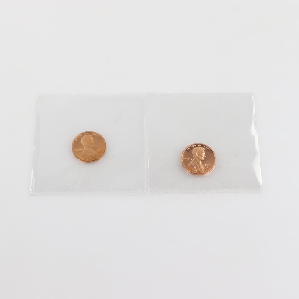 1981-S & 1988-S US Proof Pennies | Property Room