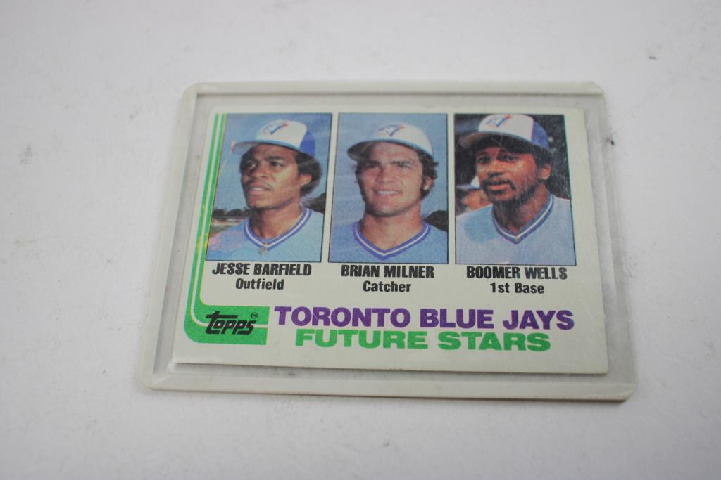 1982 Topps Future Stars Jesse Barfield Brian Milner Boomer Wells #203 ...