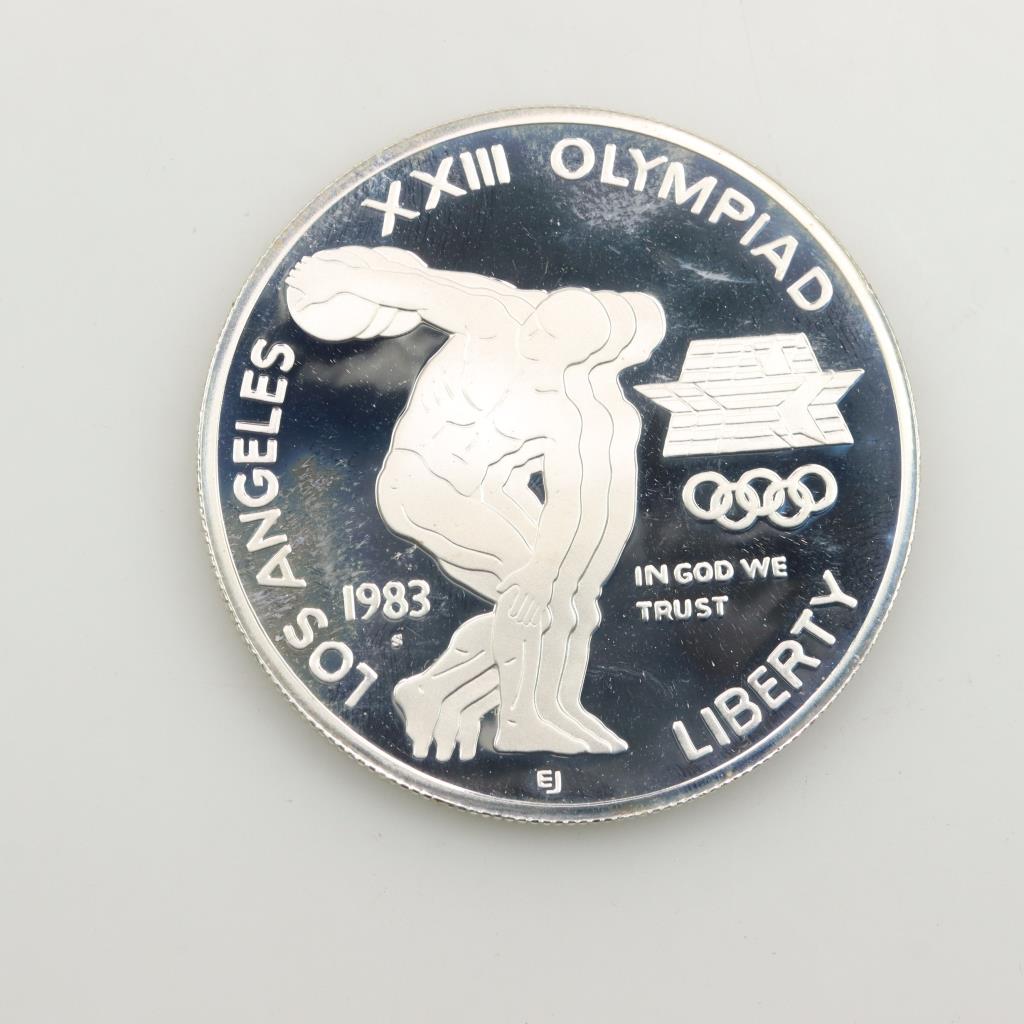 1983 XXIII Summer Olympic Games - Disc Thrower Silver Dollar | Property Room