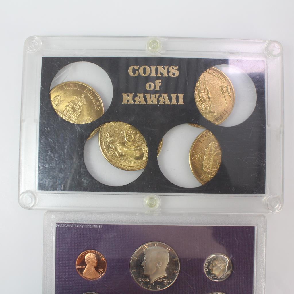 1985 US Proof Set & Coins Of Hawaii Collection | Property Room