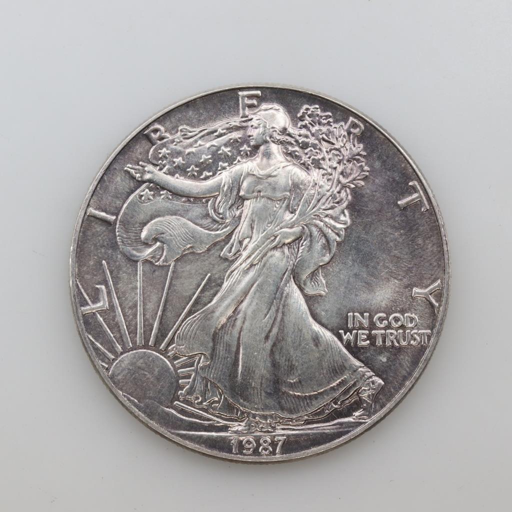 1987 American Eagle Fine Silver 1oz Dollar | Property Room