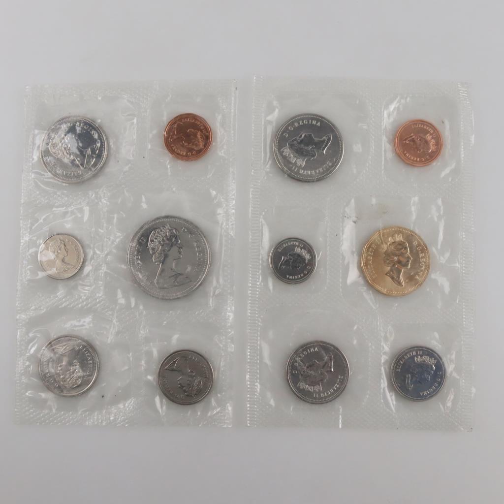 1987 And 1996 Canadian Proof Uncirculated Coin Set; 2 Pieces | Property ...