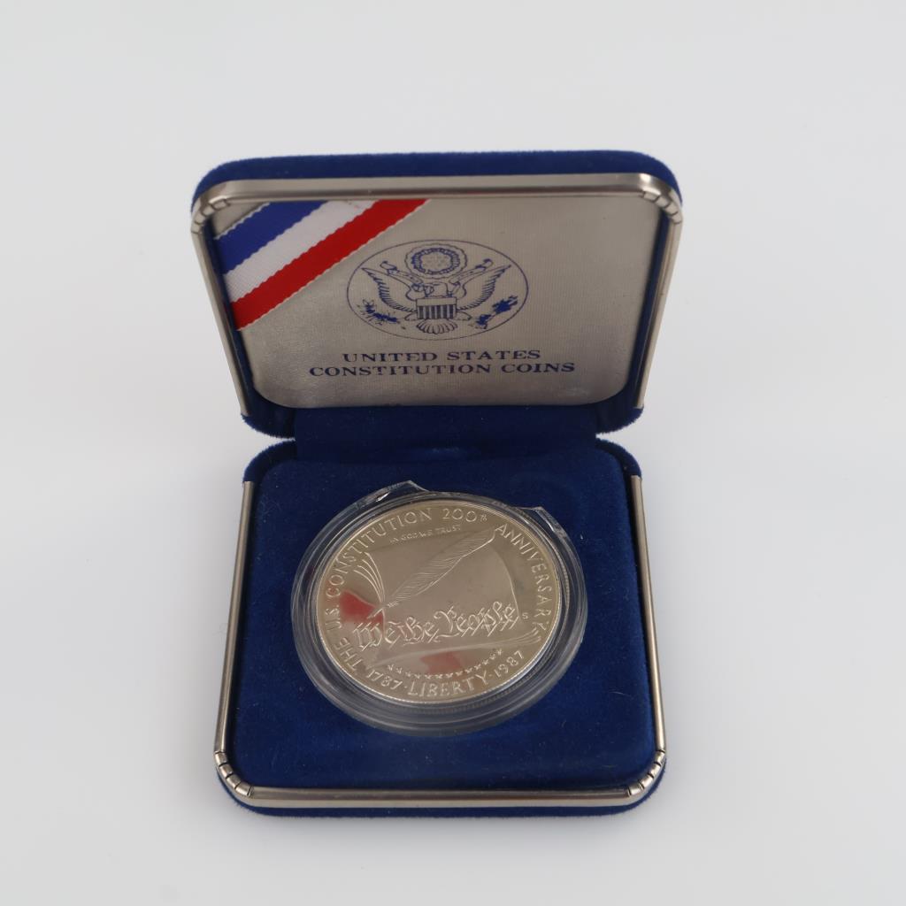 1987 US Constitution Bicentennial Silver Dollar Coin | Property Room