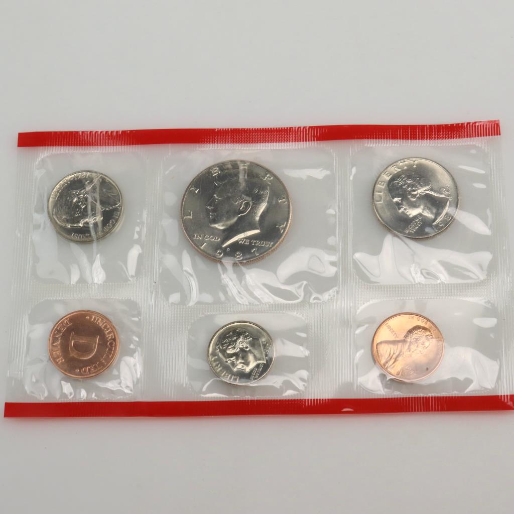 1987-P Uncirculated Coin Set | Property Room