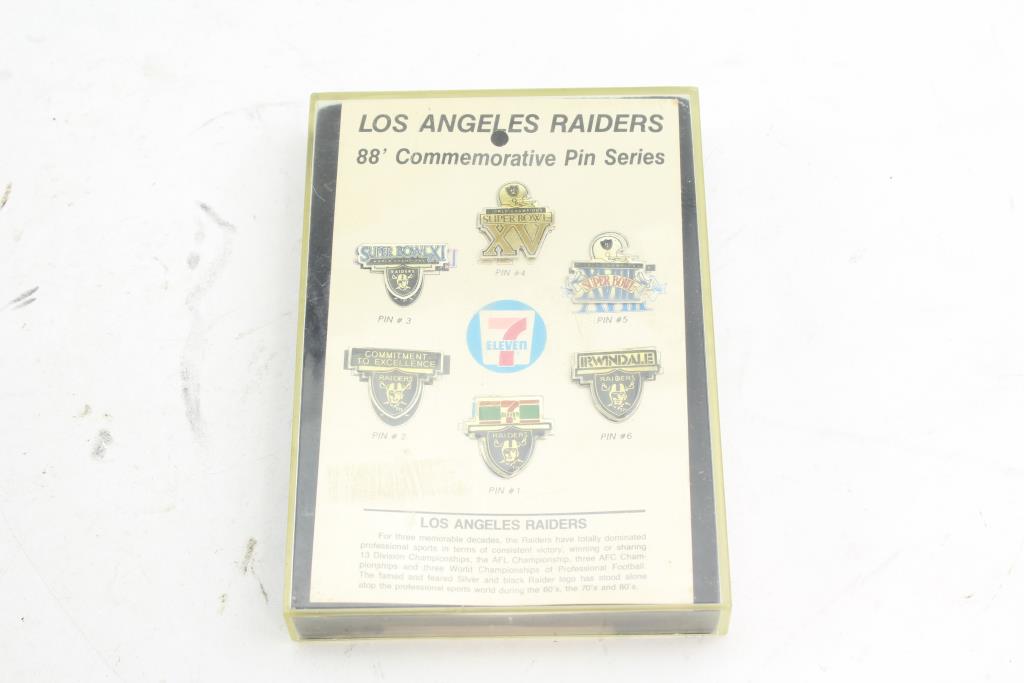 1988 Los Angeles Raiders 7-11 Commemorative Pin Series | Property Room