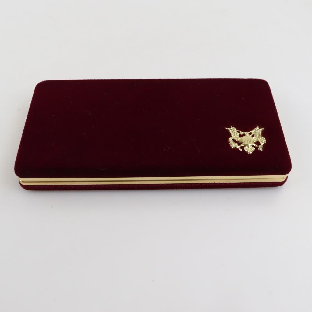 1988 US Mint Olympic Red Velvet Coin Box Holder | Property Room