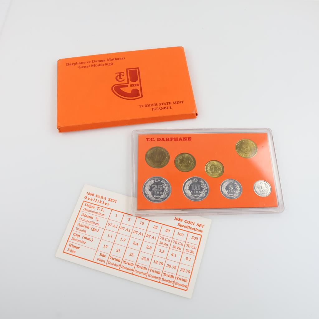 1989 Darphane Turkish State Mint Coin Set | Property Room
