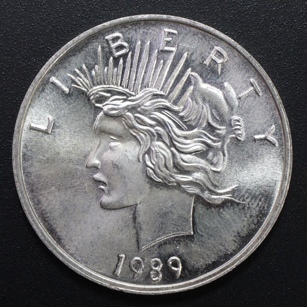 1989 Liberty 1oz .999 Fine Silver Trade Unit | Property Room