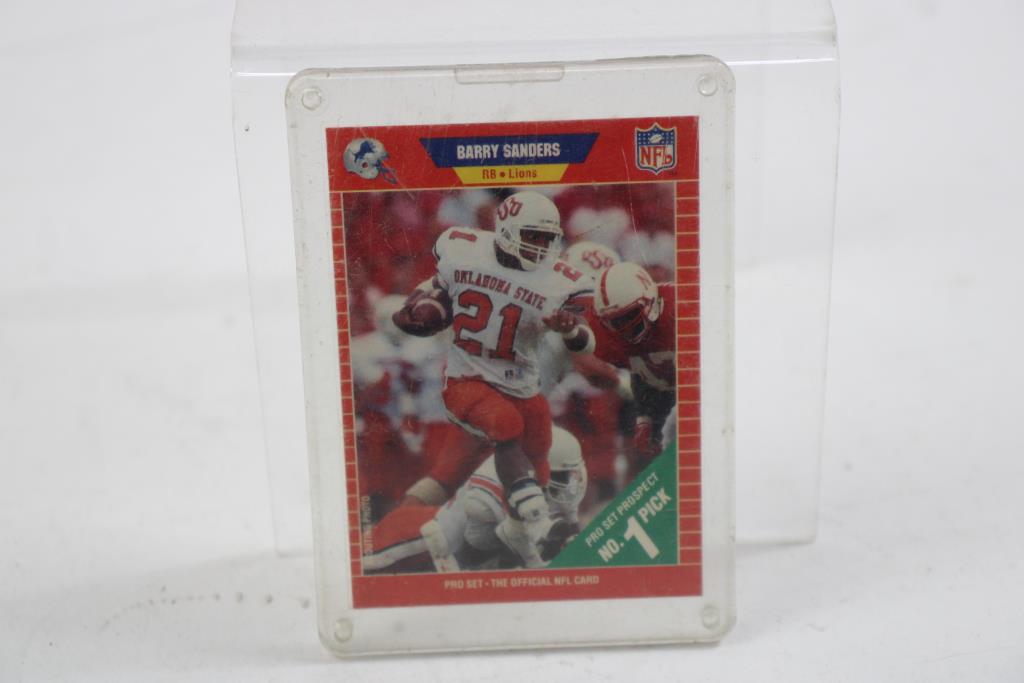 1989 NFL Pro Set Barry Sanders #494 Rookie Card | Property Room