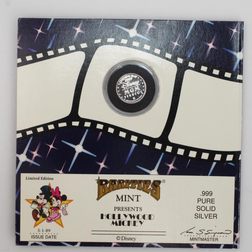 1989 Silver Mickey Mouse MGM Studios Round | Property Room