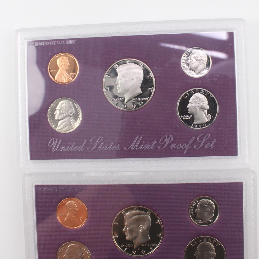 1990 And 1991 US Mint Proof Set | Property Room