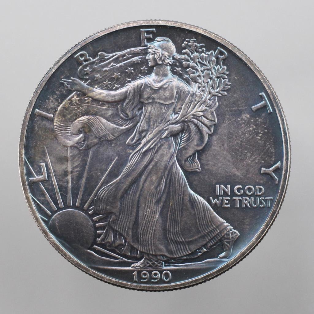 1990 Fine Silver American Eagle Dollar 1oz | Property Room