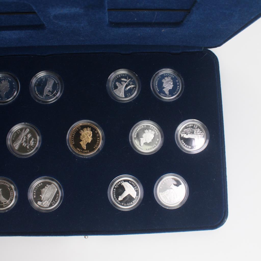 1992 Canada 125th Anniversary Proof 25 Cent Quarter Set With Case ...