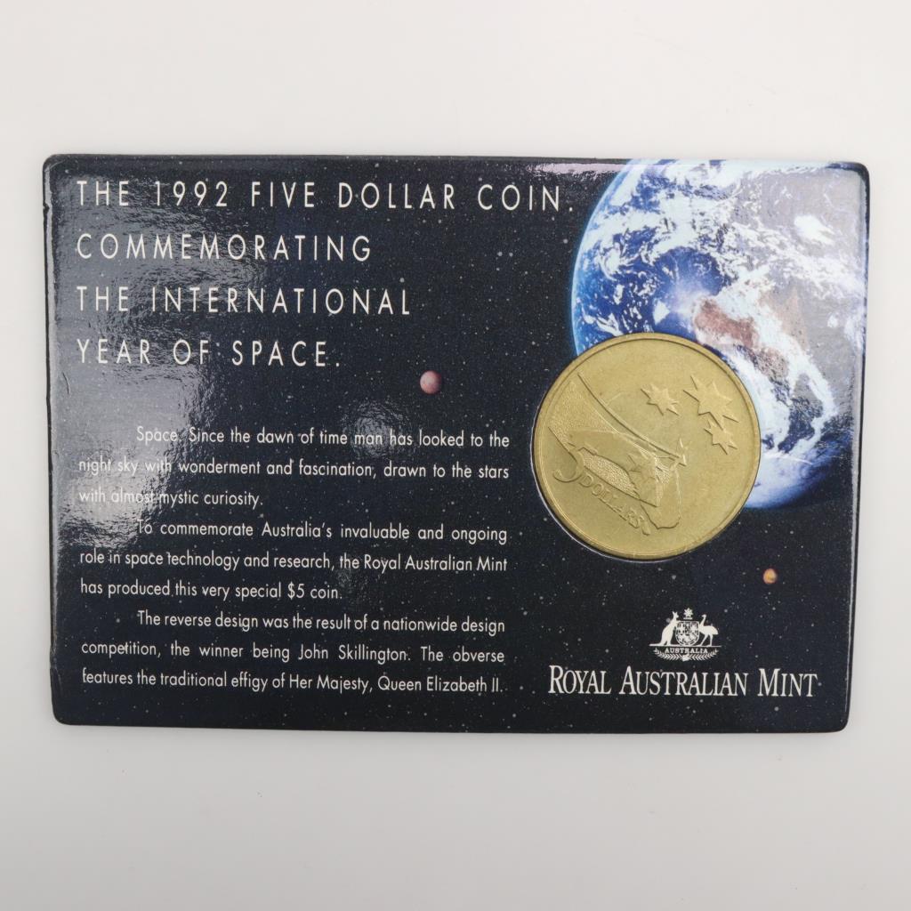 1992 Royal Australian Mint International Year Of Space Commemorative 5 ...