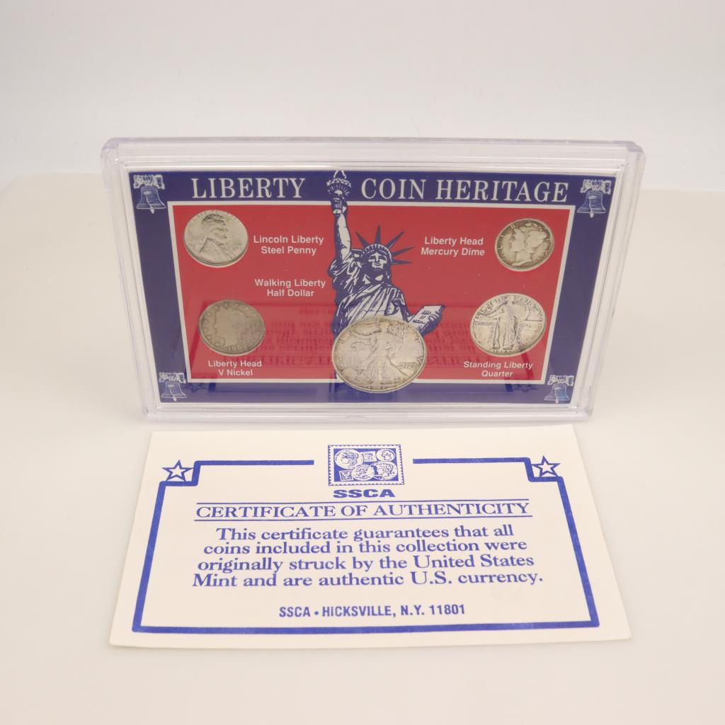 1993 US Mint Liberty Coin Heritage Collection Set W/ COA | Property Room