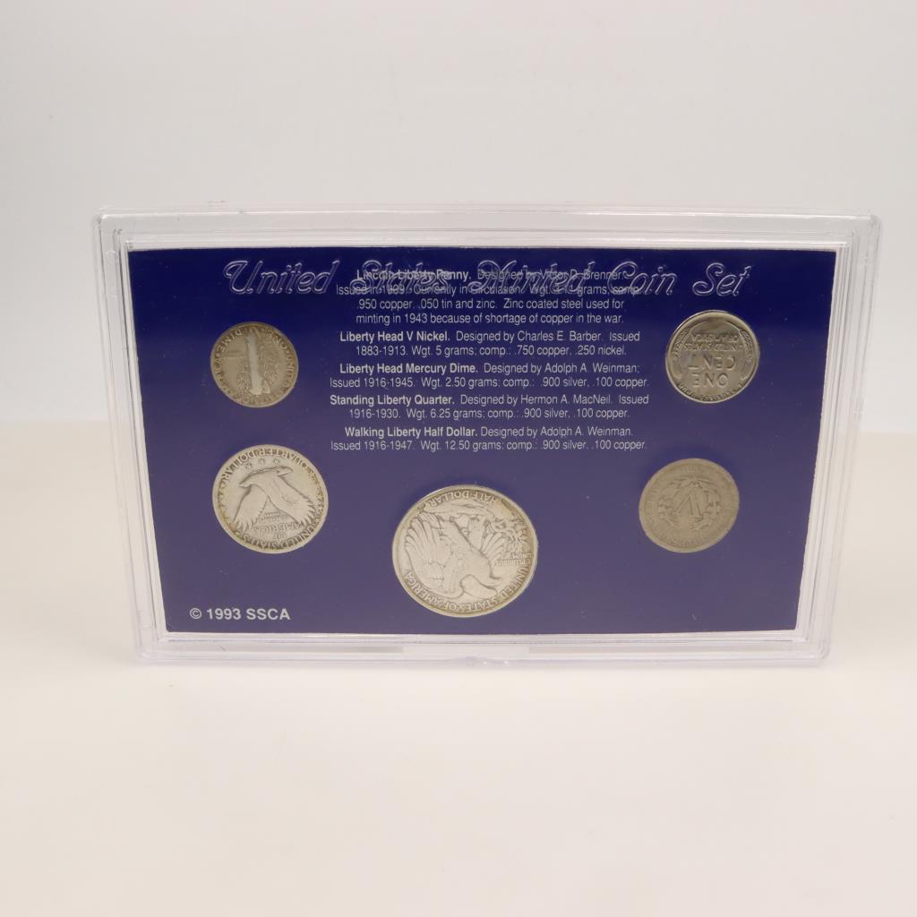 1993 US Mint Liberty Coin Heritage Collection Set W/ COA | Property Room