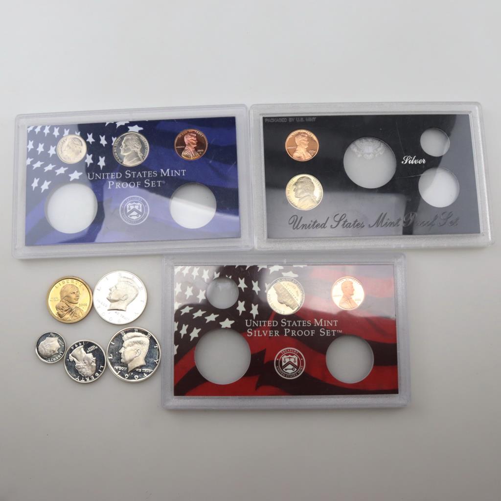 1994, 2000, & 2006 US Mint Silver Proof Sets | Property Room