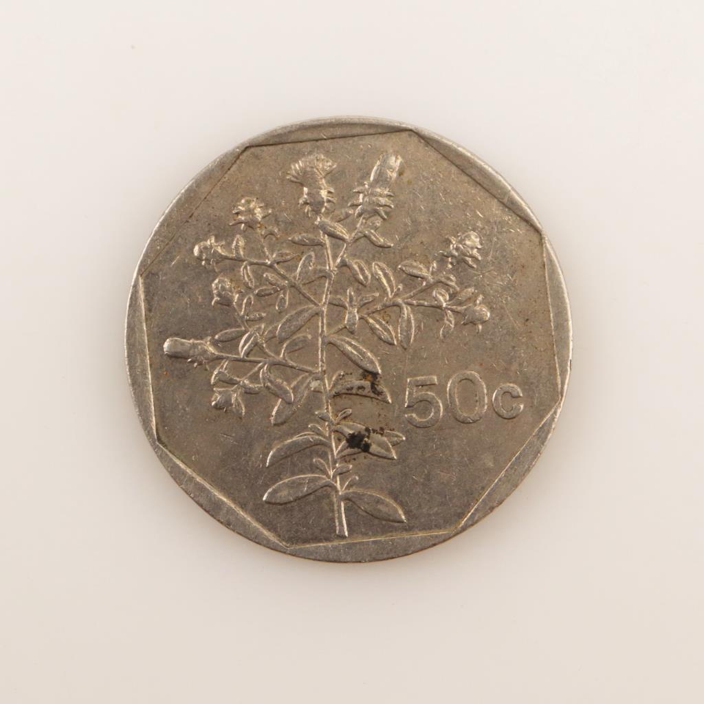1995 Malta 50 Cent Piece | Property Room