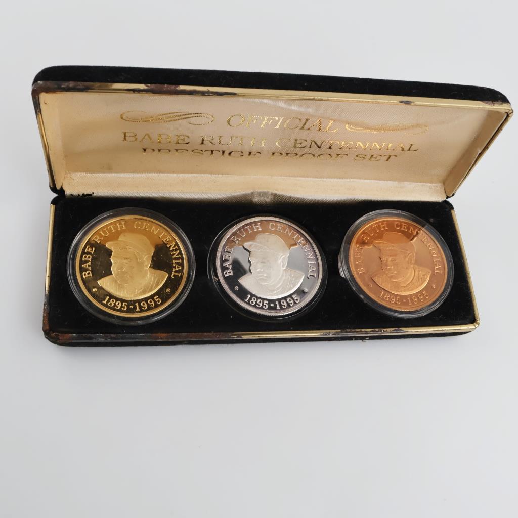 1995 Official Babe Ruth Centennial Prestige Proof Token Set | Property Room