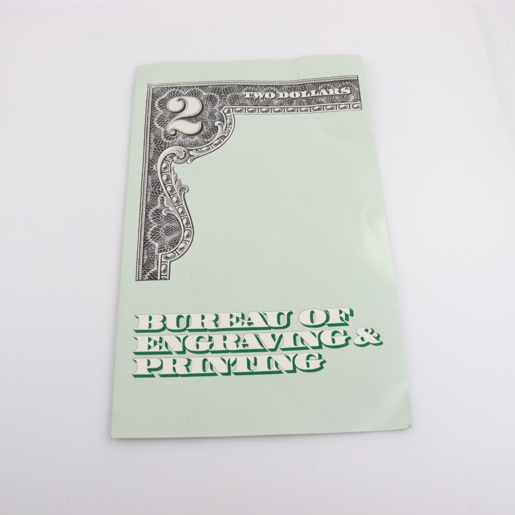 1995 US Bureau Of Engraving Uncut Set Of Four $2 Dollar Notes ...